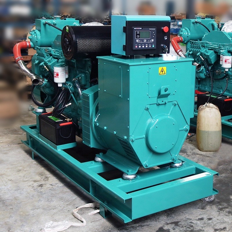 Electric Marine Diesel Generator Set 50hz 80KW 100kva Cummins 6BTA5.9 ...