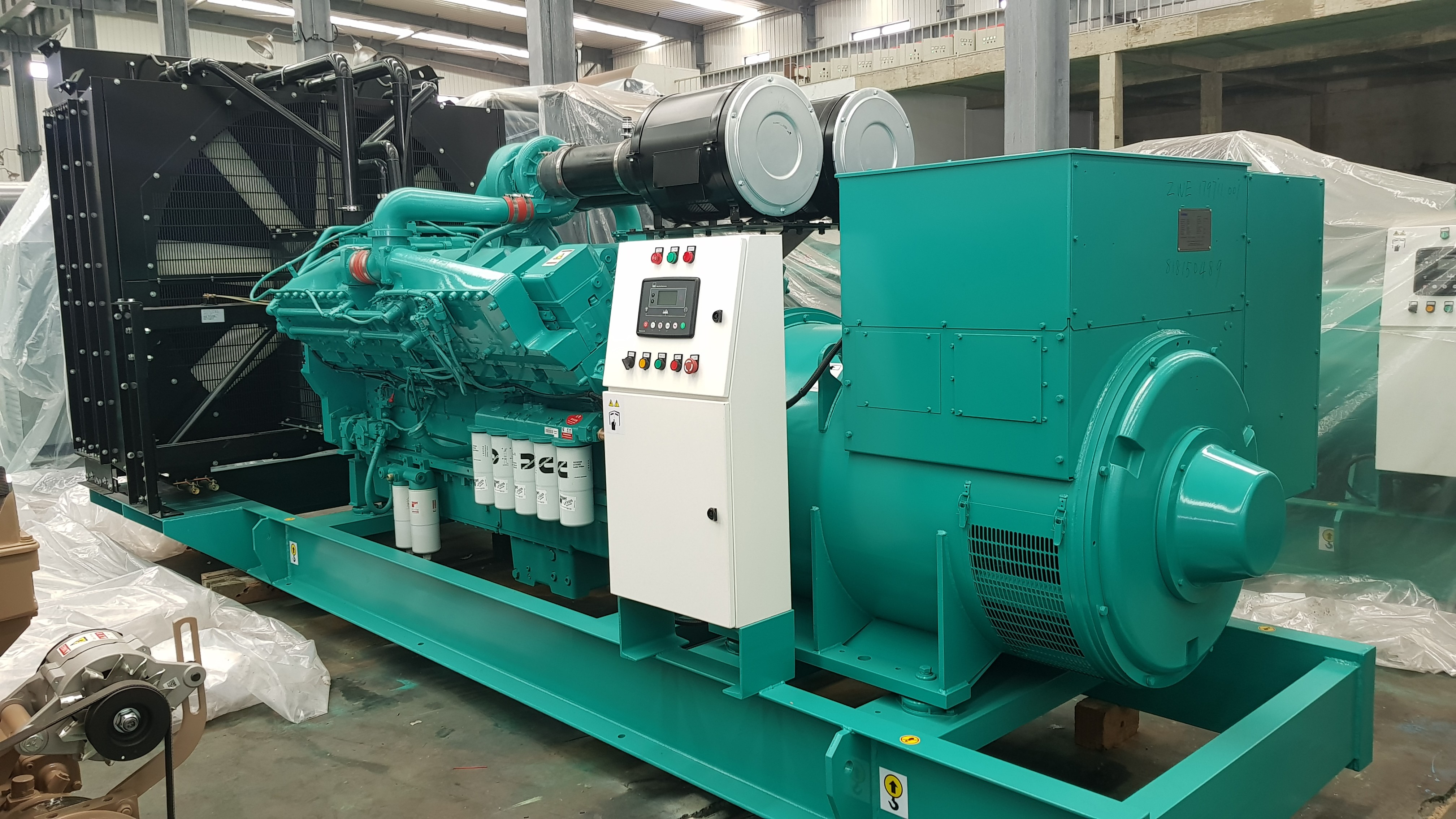 1200kw / 1500kva Cummins High Voltage Diesel Generator Open Type With ...