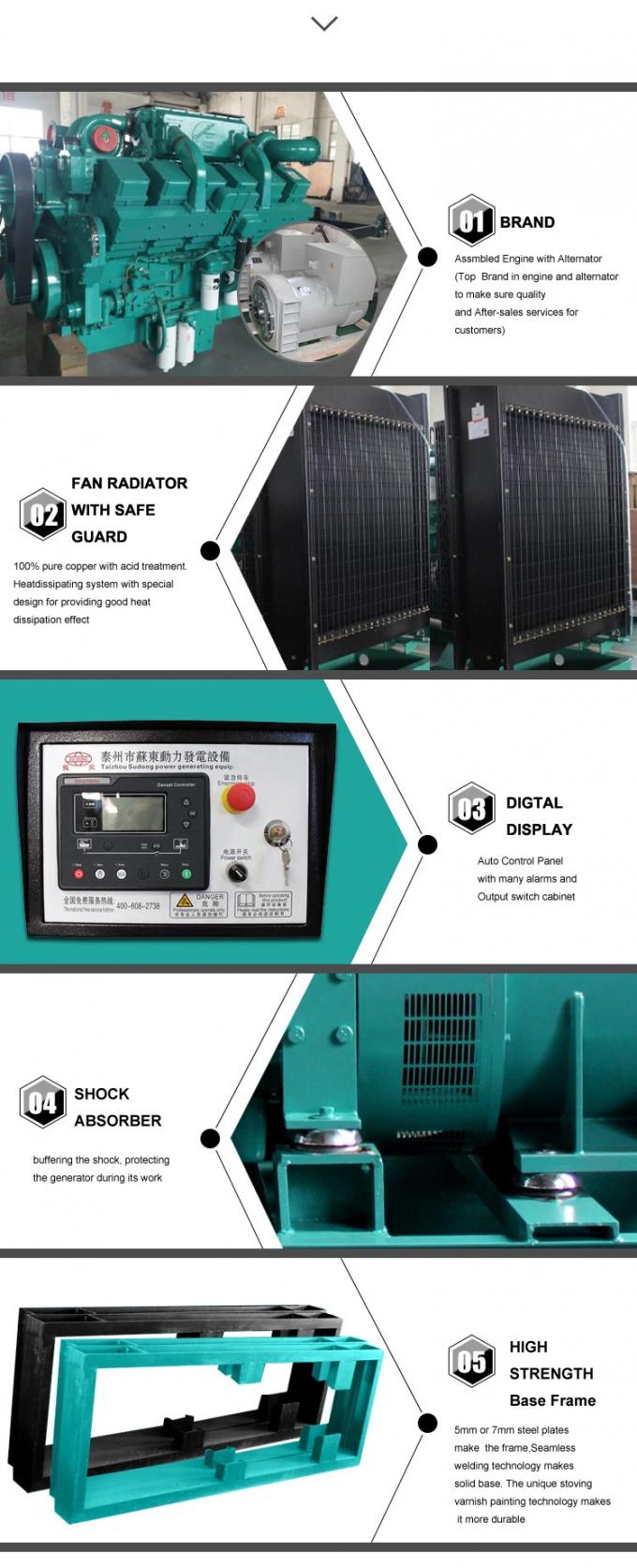 High Efficient FG WILSON Generator Set 4 Cylinder 12KW / 15KVA Over ...